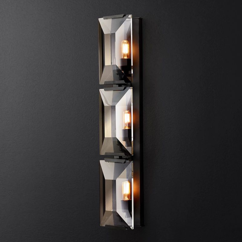 Harson Crystal Triple Wall Sconce,Wall Sconce For Bathroom – EBUYLIGHT